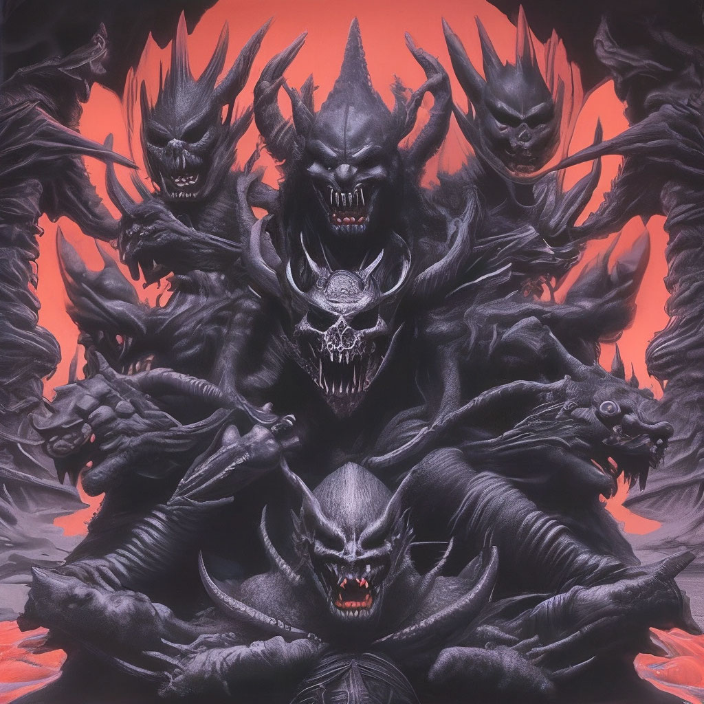 "Synthesis of black anguish scabs" — image created in Shedevrum