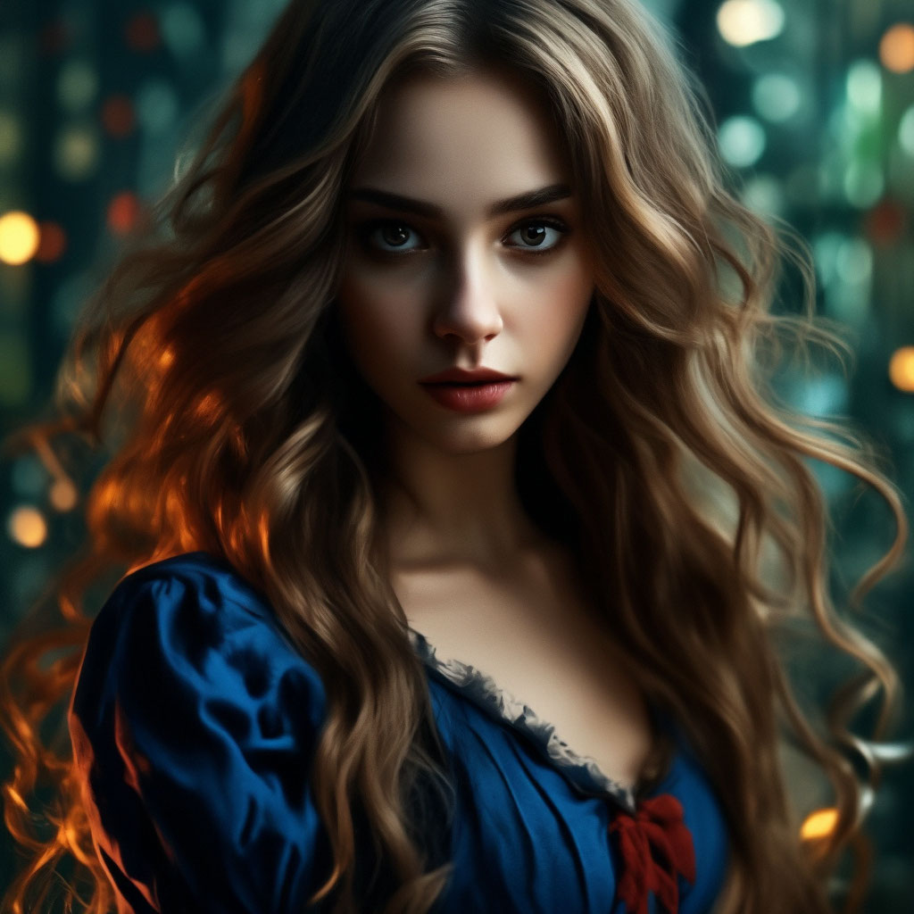 "A very beautiful girl Alice in wonderland, mystery horror.." — image ...