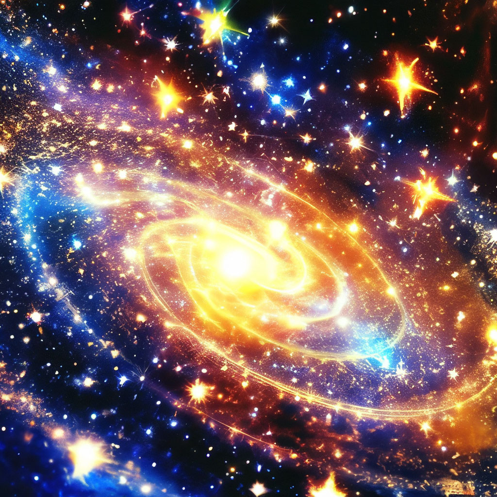 "The flickering of the universe, extraordinary colors, round dances of ...