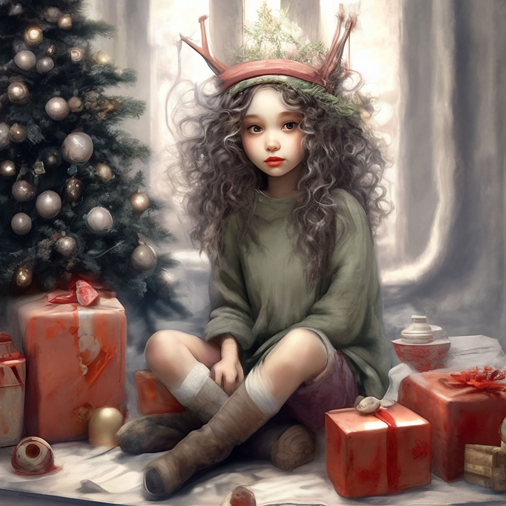 "A sketch, a silly little eye, an awkward, wild micro fairy with curls ...