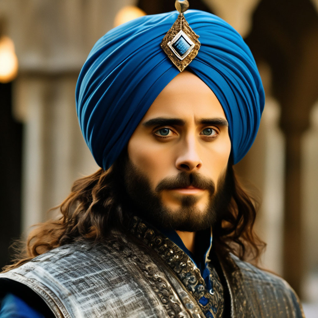 "Jared Leto "Magnificent century", like shehzade,blue turban ...