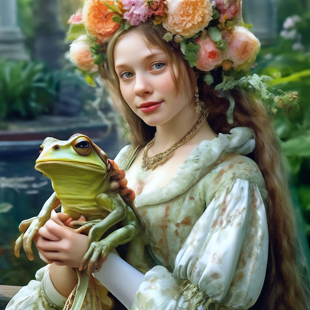 "Frog princess with freckles from Russia of the 18th century, chic ...