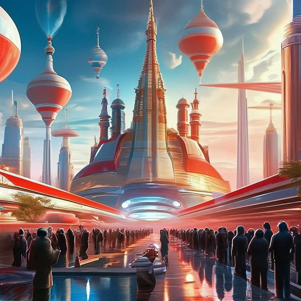 "The USSR of the Future" — image created in Shedevrum