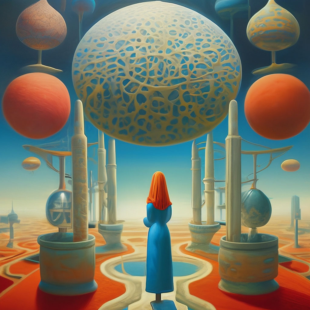 "The strange in the incomprehensible" — image created in Shedevrum