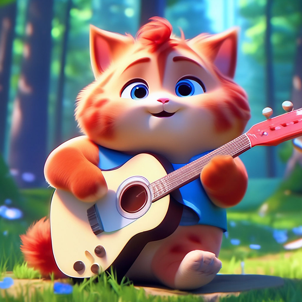 "@Sky Sky fat kitten, cute, nyash-myash, red curly hair on his head ...