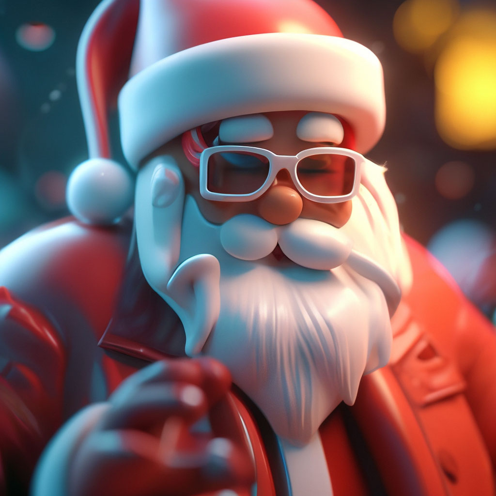 "Fall Guys Santa Claus, beautiful, aesthetically pleasing, close-up ...