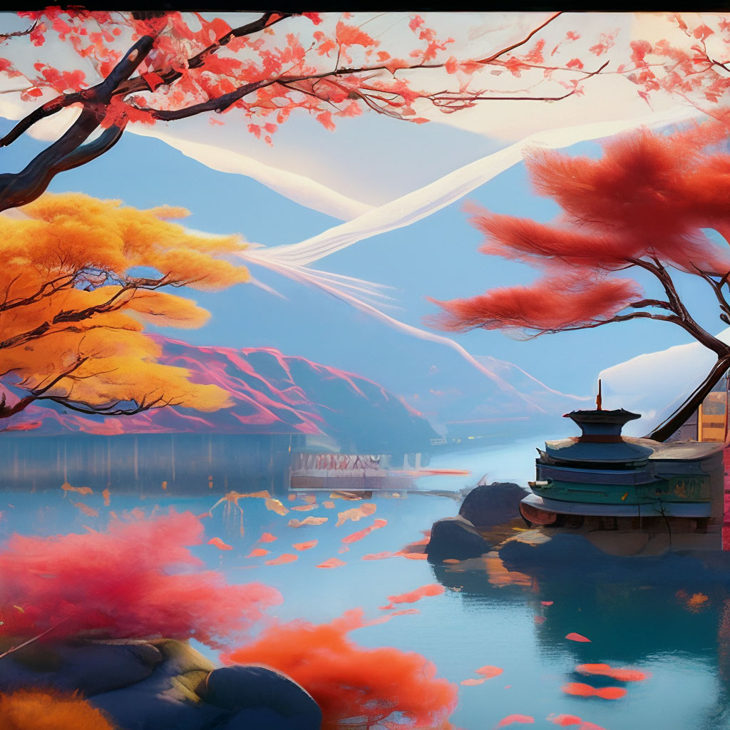 "The Rinpa-style painting embodies the grace of nature and the harmony ...
