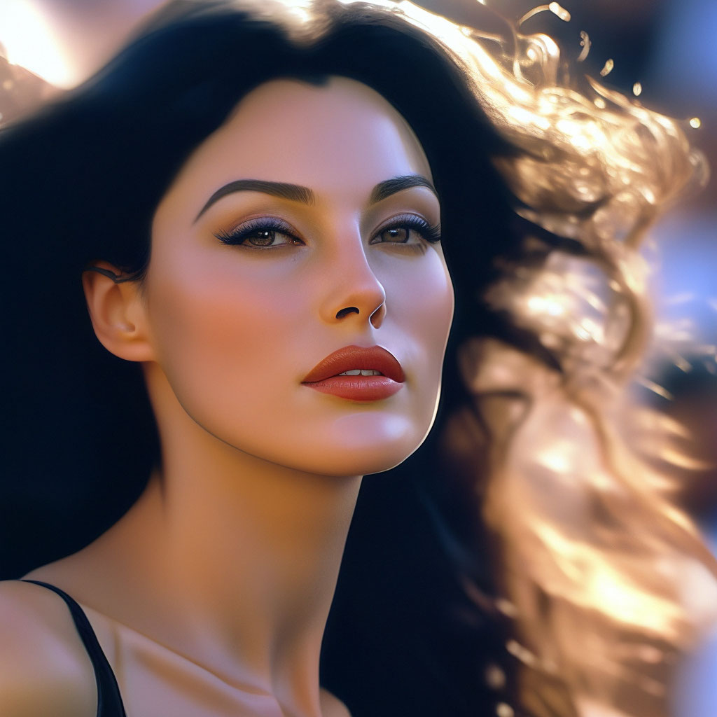 "Monica Bellucci.young sweet 20 years old, the wind is strong.the ...