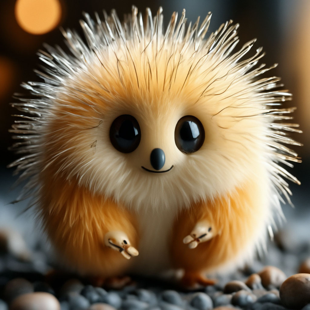 "Cute fluffy microscopic creature , aesthetically pleasing, beautiful ...
