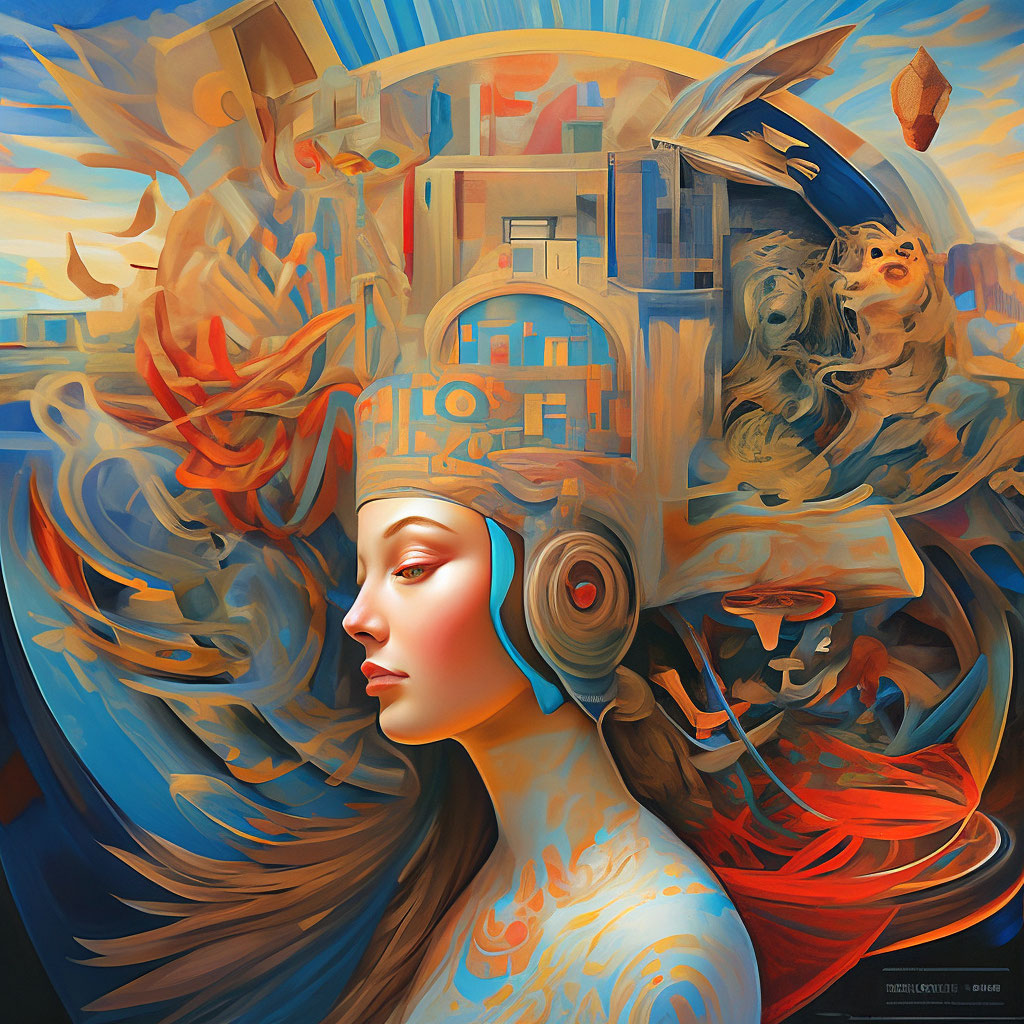 "Pictorial art in the picture" — image created in Shedevrum