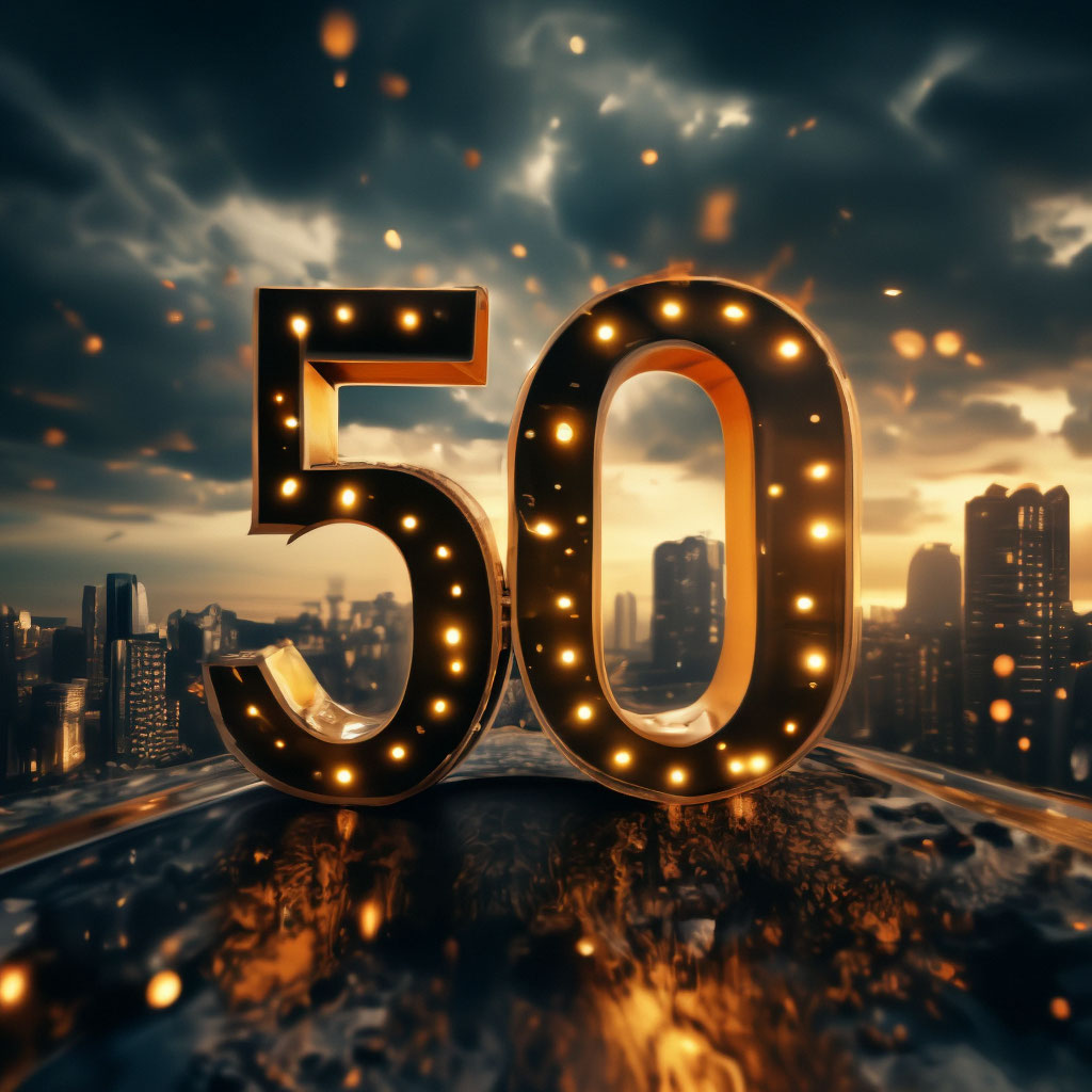 "50 is a good number" — image created in Shedevrum