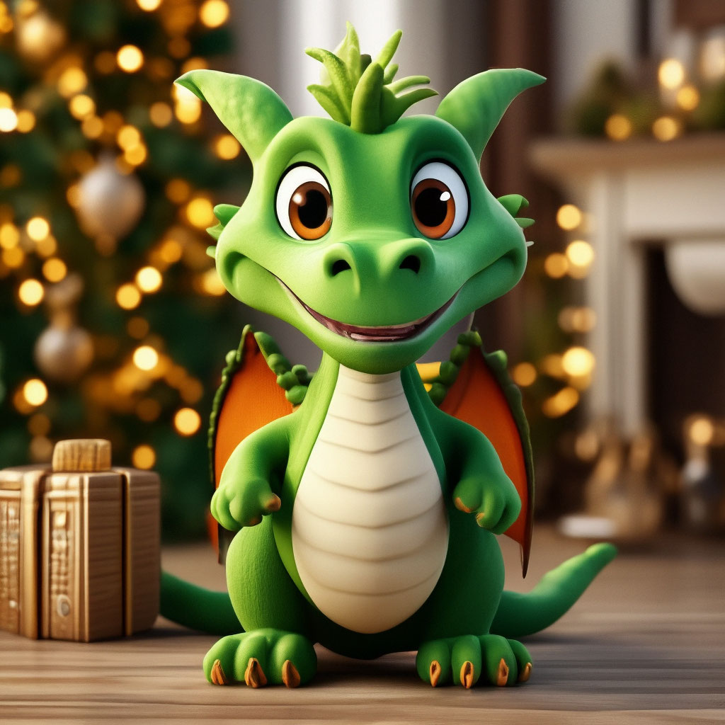 "🐉 drakosha 🐉 Anthropomorphic cute cartoon happy Dragon, with huge kind ...
