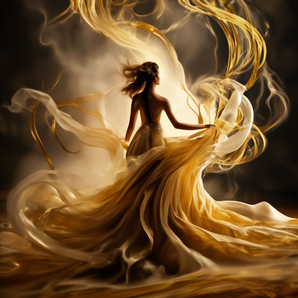 "Surrealism, from a vortex of the finest threads of liquid glass and ...
