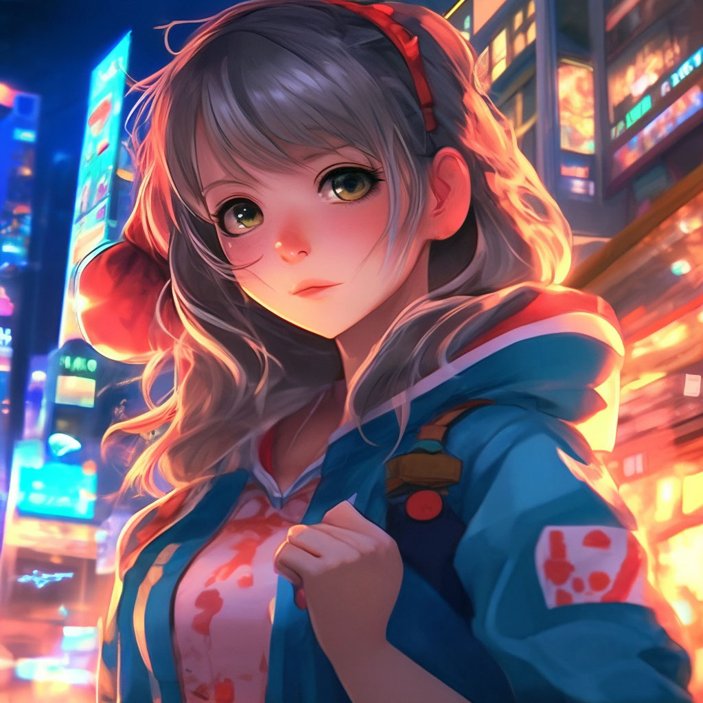 "( ꈍᴗꈍ), in the anime style" — image created in Shedevrum