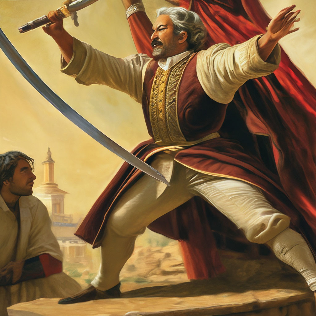 illustration for the novel "fencing teacher" by Arturo Perez Reverte ...