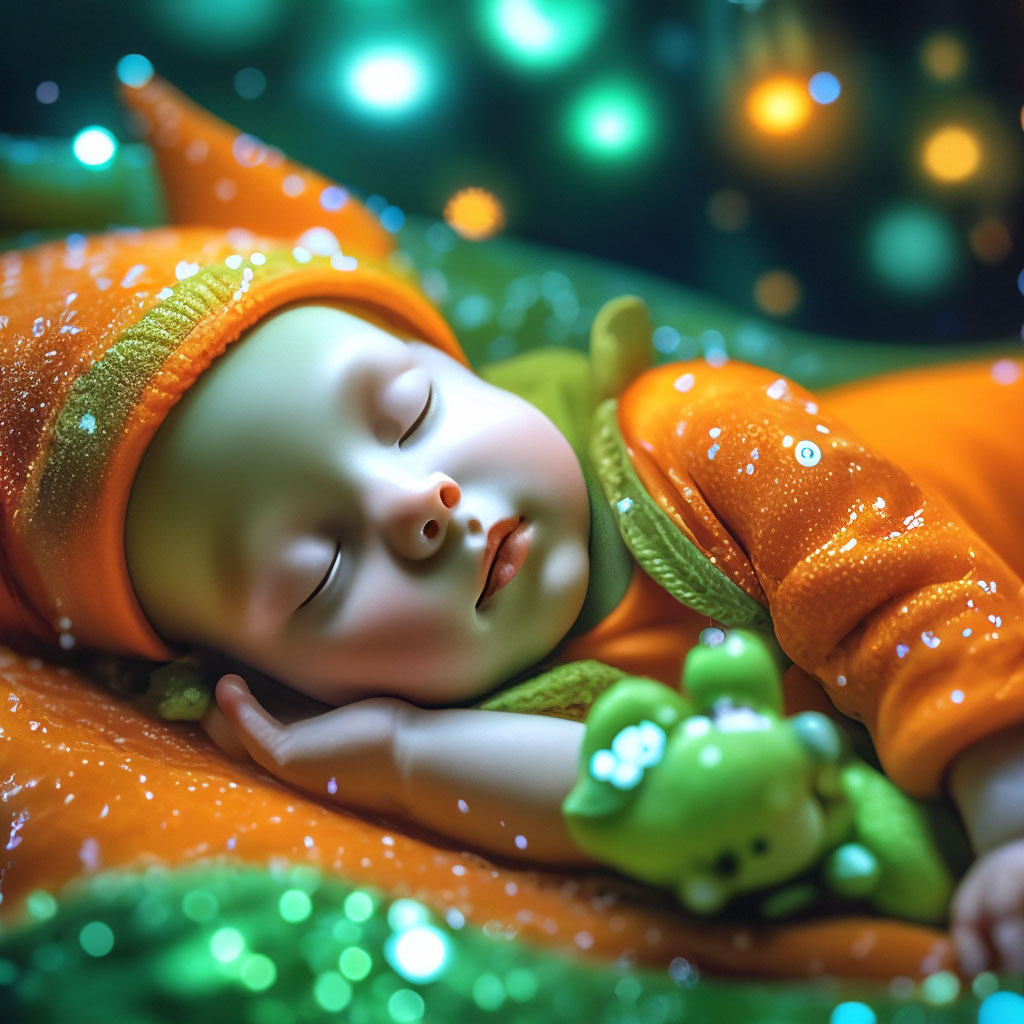 "#Nadezhdatyryshkina. Sweet dreams!!!Photorealism, Green dwarf sleeping ...