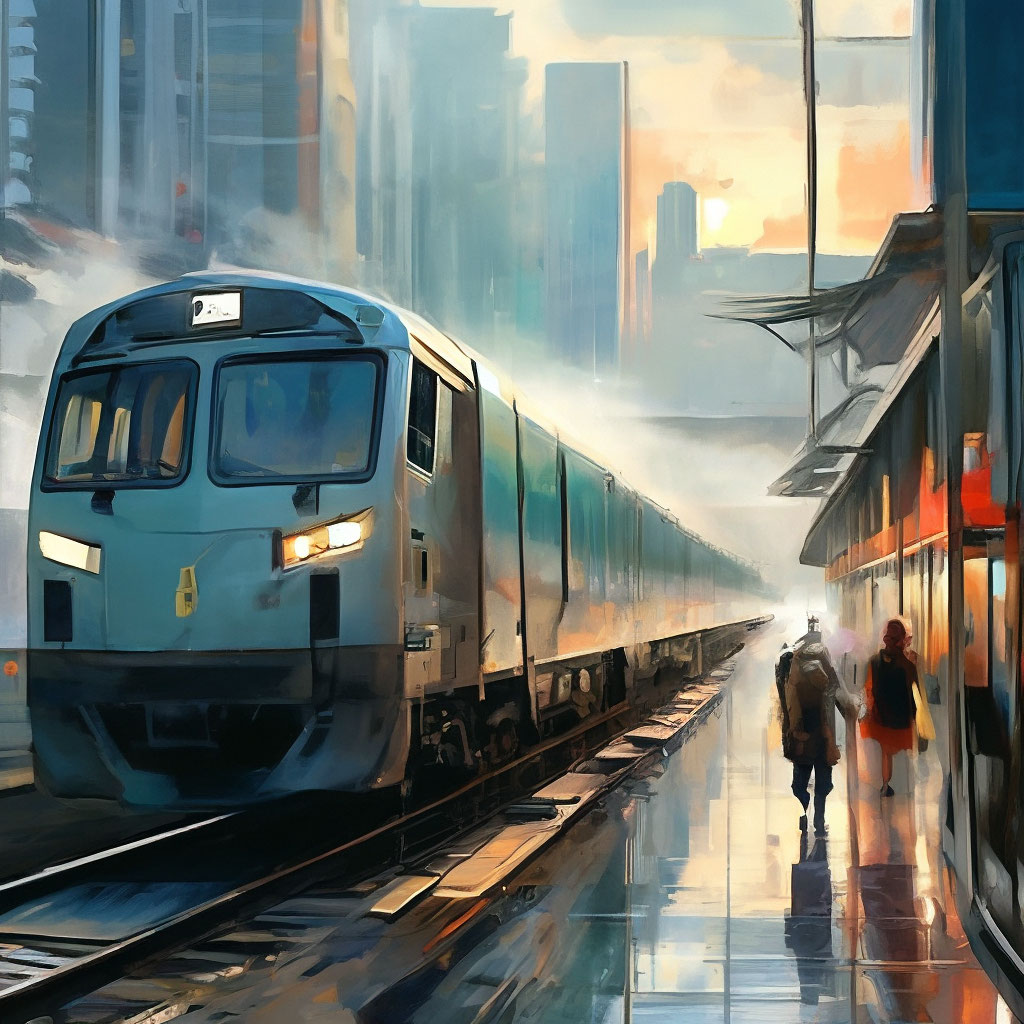 "Busan Train" — image created in Shedevrum