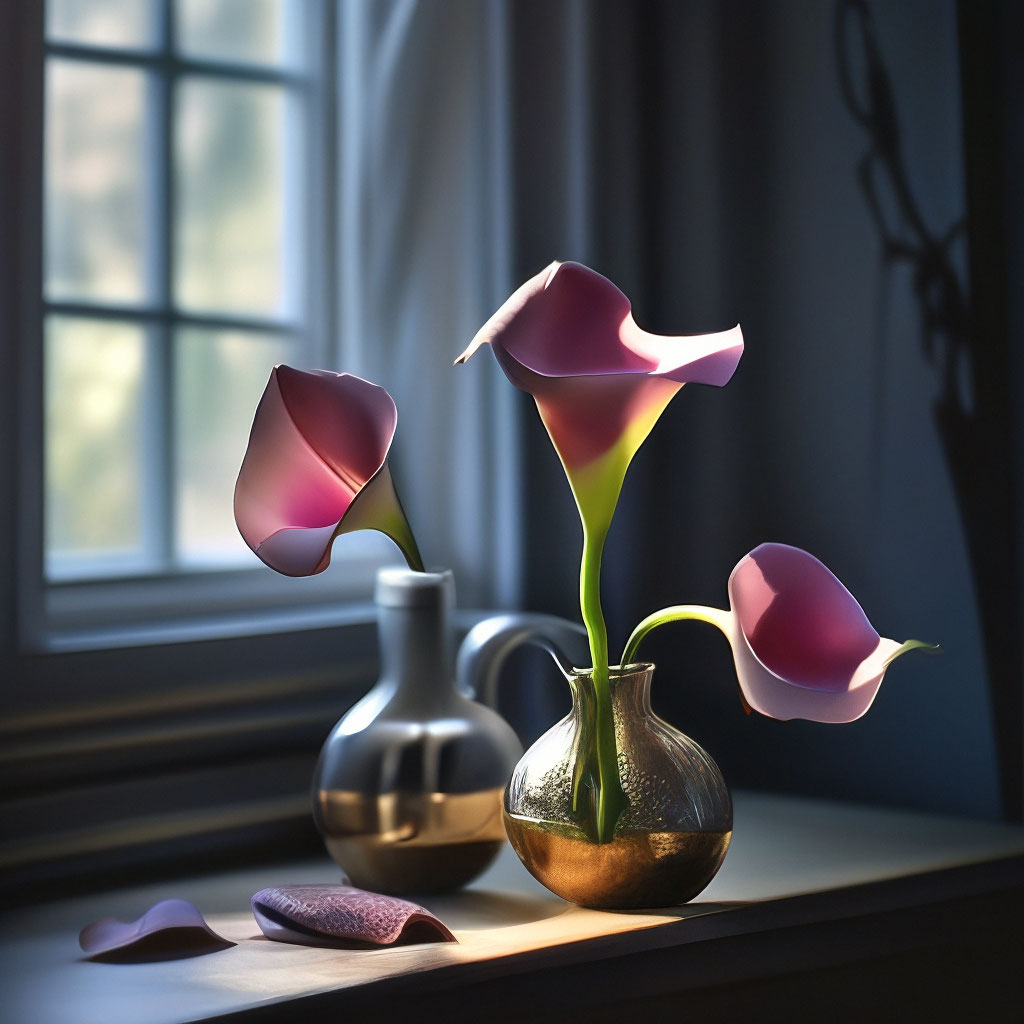 "Метаморфоза нимфы и calla flower , professional photo, Photorealistic ...