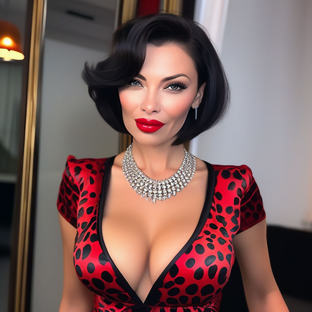 Very Beautiful Glamorous Bimbo 30 Years Old Mouth Slightly Open
