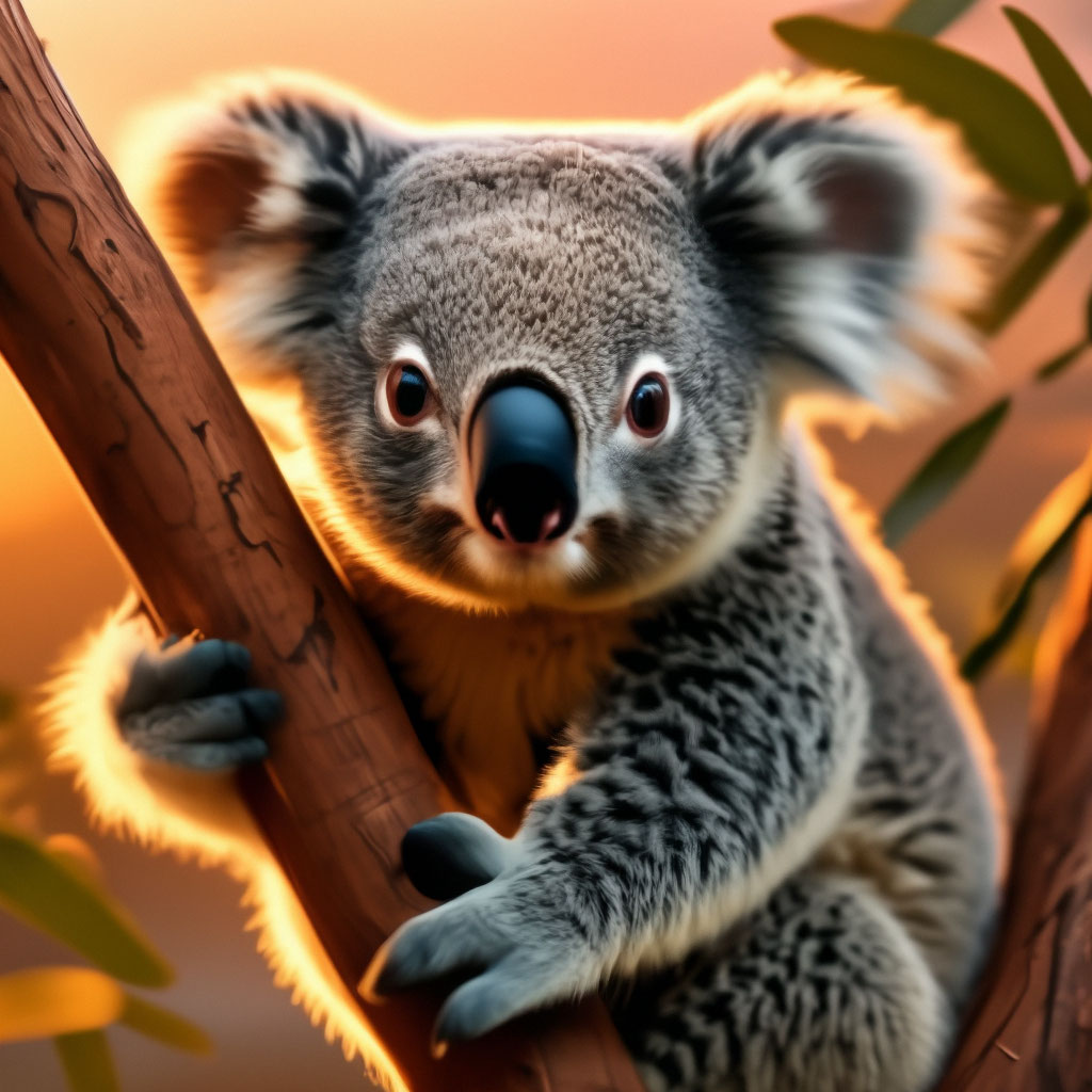 "Koala" — image created in Shedevrum