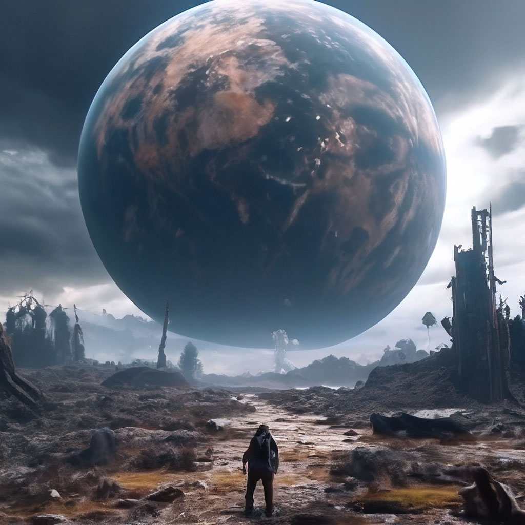 "Big Planet realistic 4K professional photo" — image created in Shedevrum
