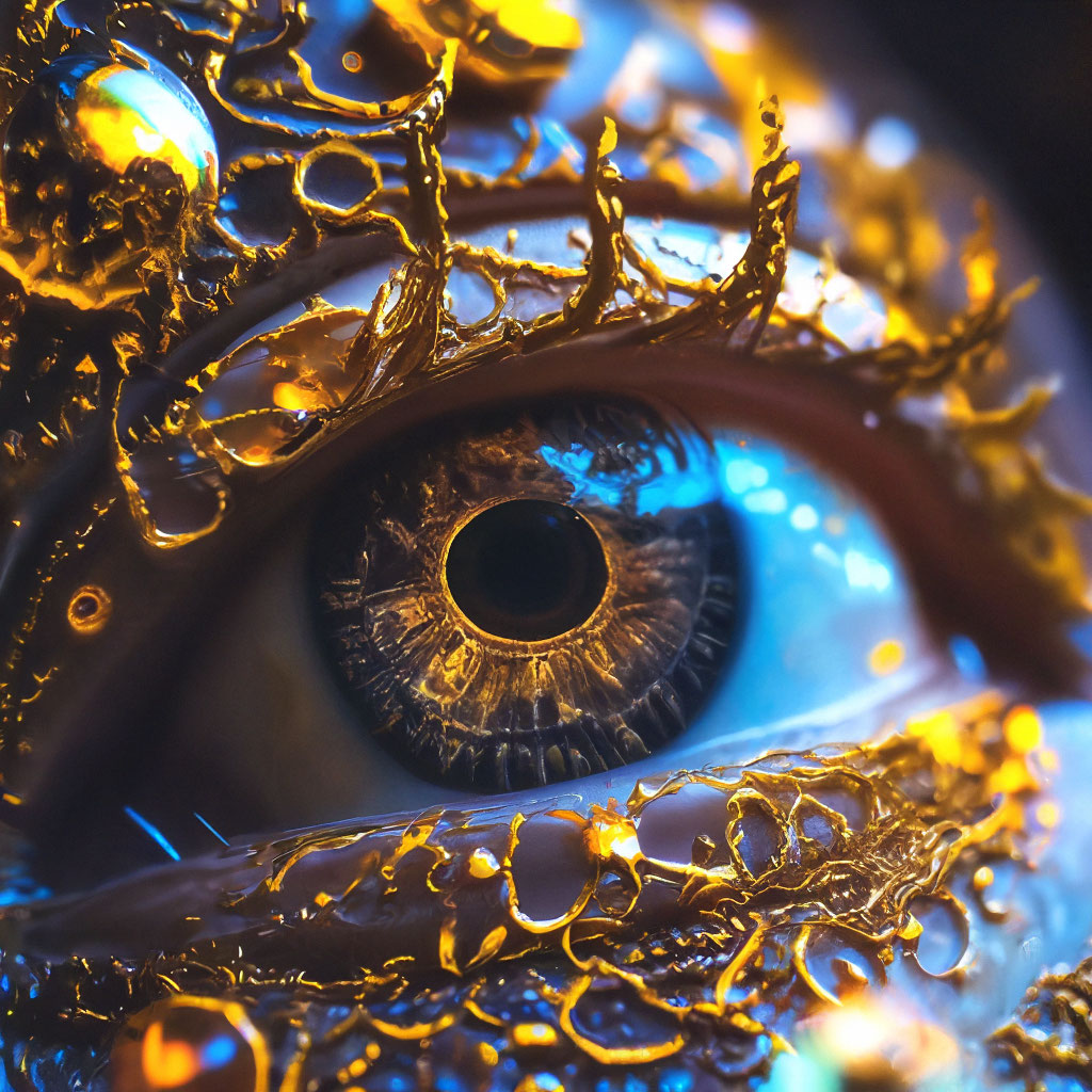 "Eyes cosmos radiance and light of phosphorus in the dark, whole in the ...