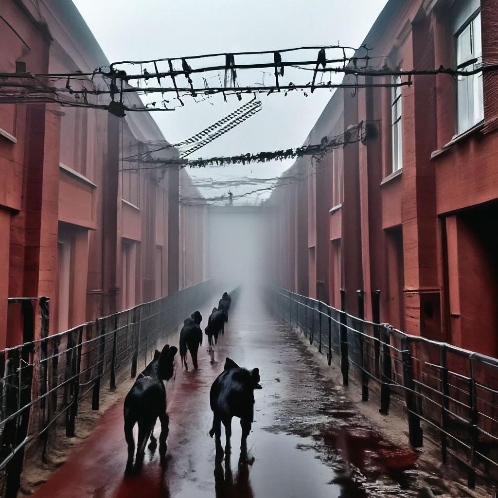 "Prison Crosses in St. Petersburg made of red brick prison territory ...