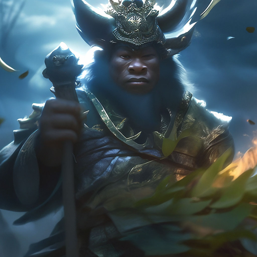 "👀 Pan-gu initially existed in the form of a dog, and only later did he ...
