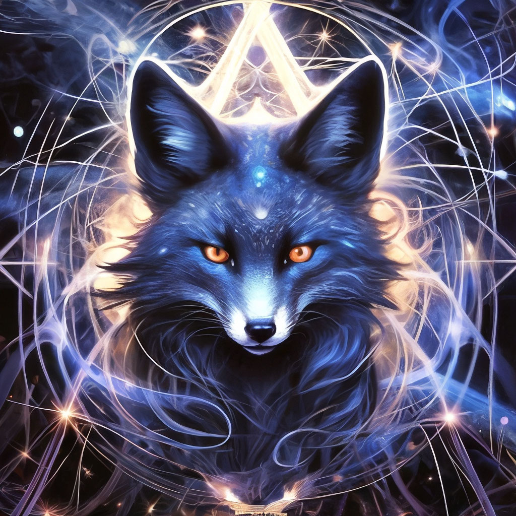 "Drawing with a cosmic fractal, dark art, hybrid, starfall effect, a ...