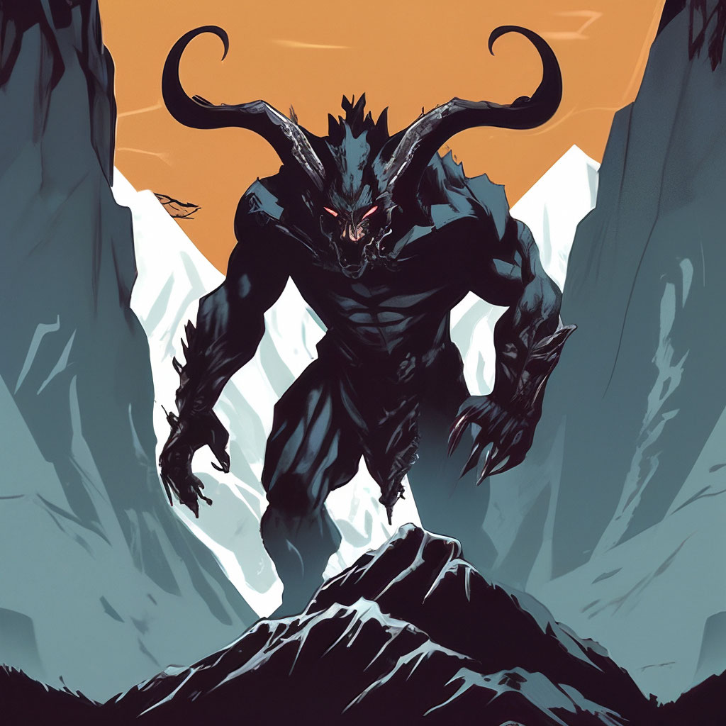 "Somewhere there is a demon walking behind the mountain, not a simple ...