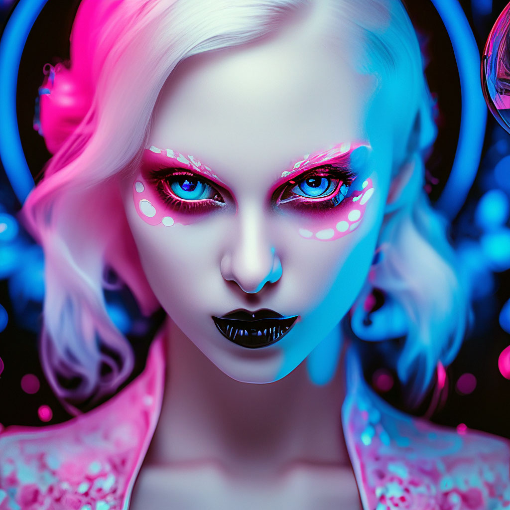 "Portrait of a beautiful psychopathic girl, social photography, art ...