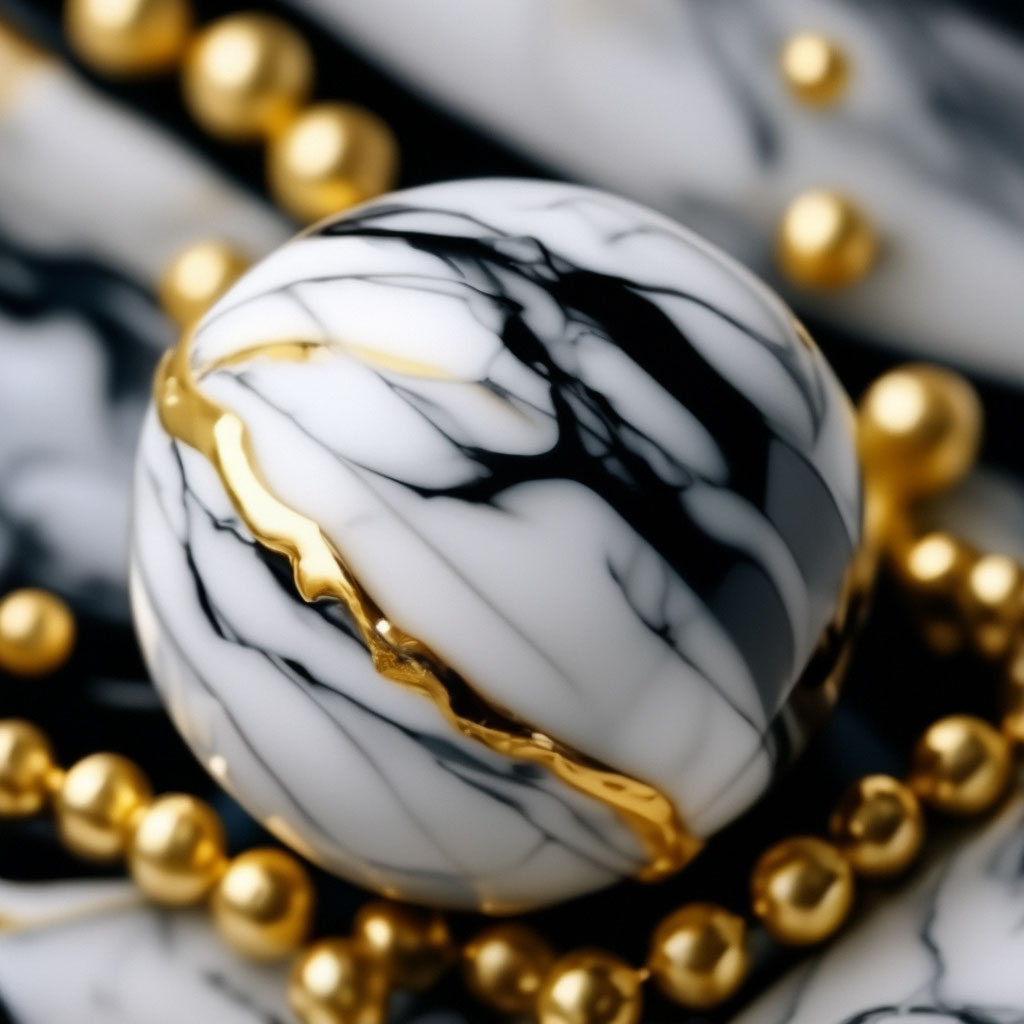 "White and black marble, golden splashes, glow #dec26 #marble ...