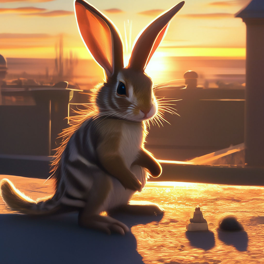 "Lizard+rabbit hybrid, unusual picture, detailed drawing, attention to ...