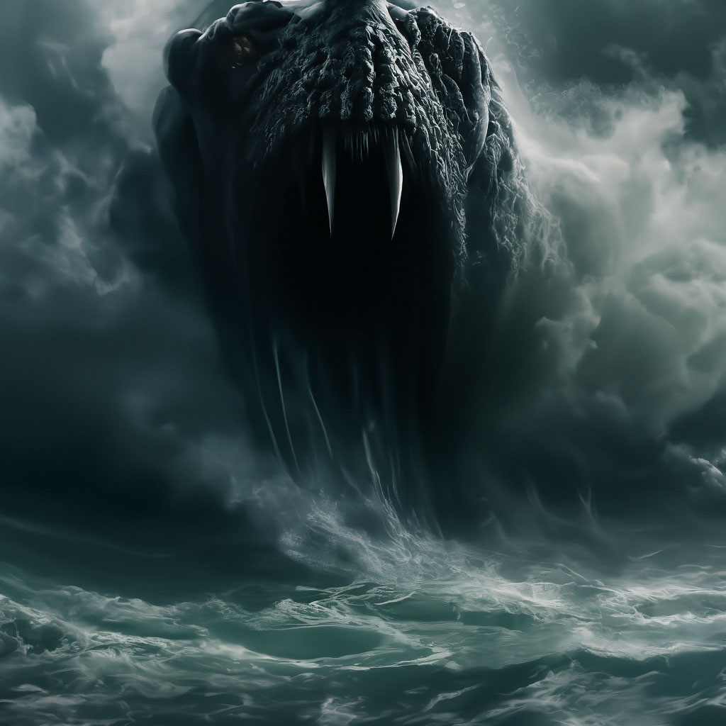 "A huge funnel in the sea and the mouth of a big monster, phobia ...