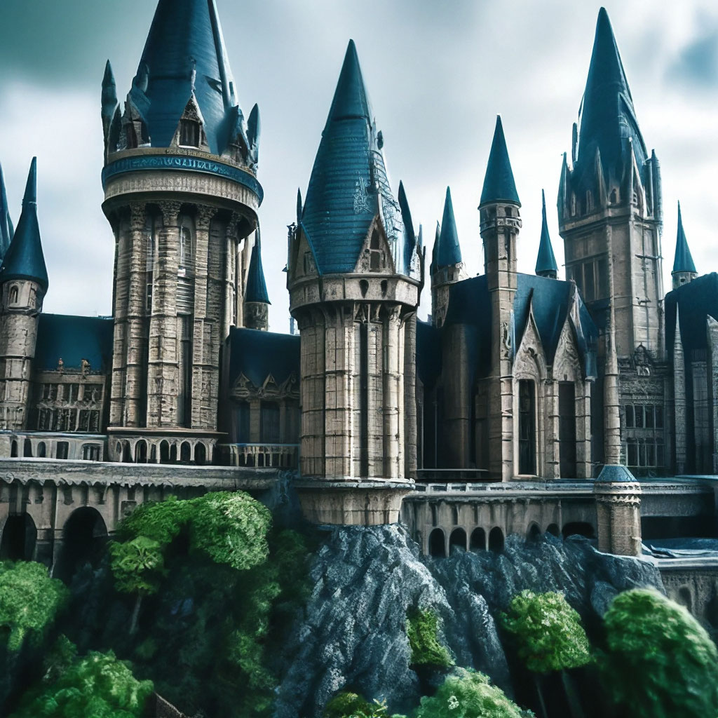 "Hogwarts, Hogwarts, our beloved Hogwarts cinematic, hyperdetalization ...