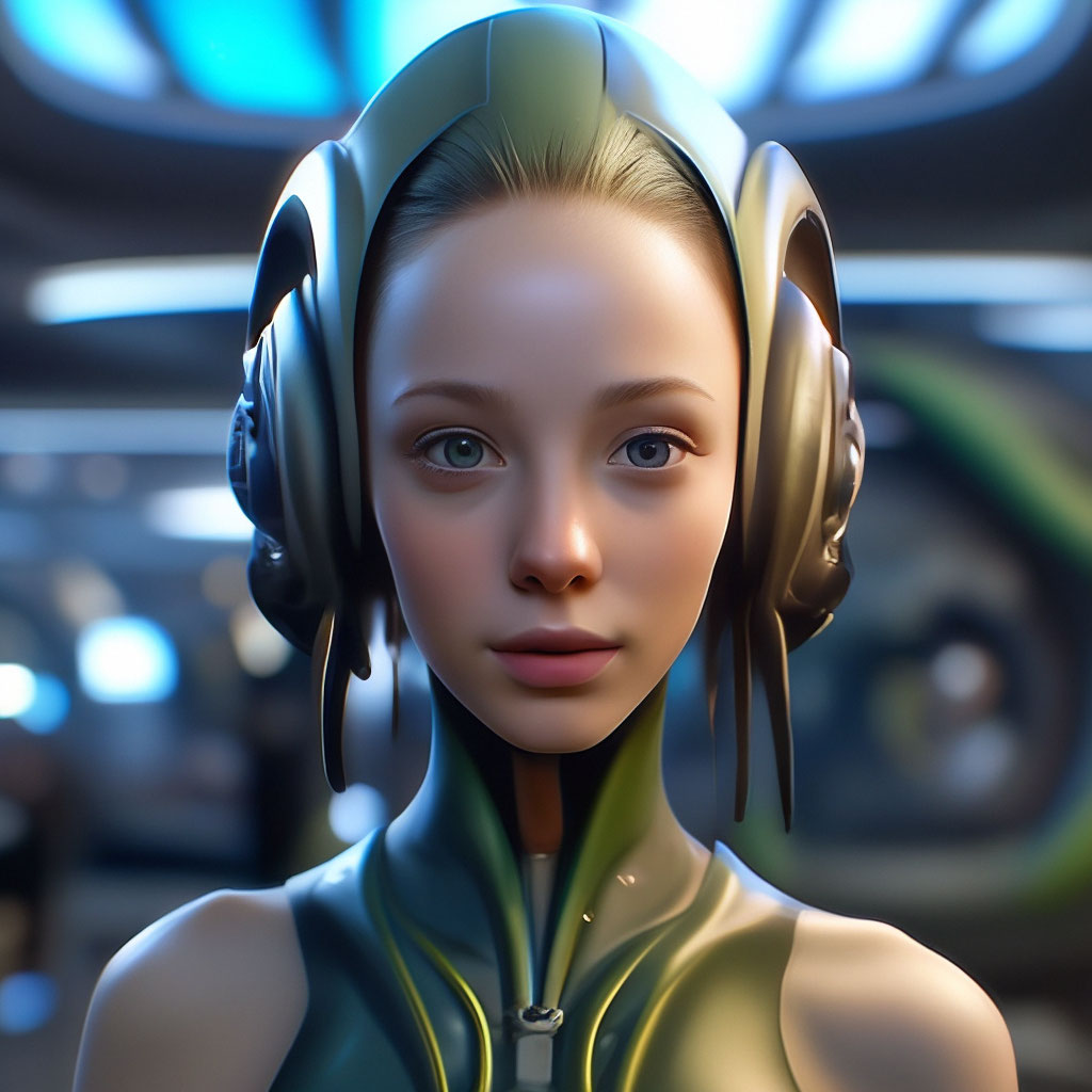 "What should an alien girl look like? hyperrealism, the highest ...