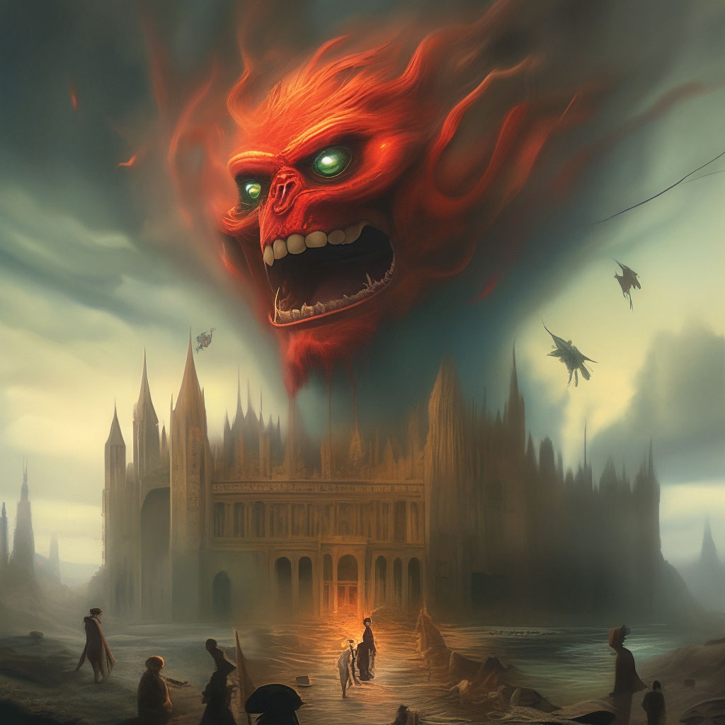 "A terrible picture" — image created in Shedevrum