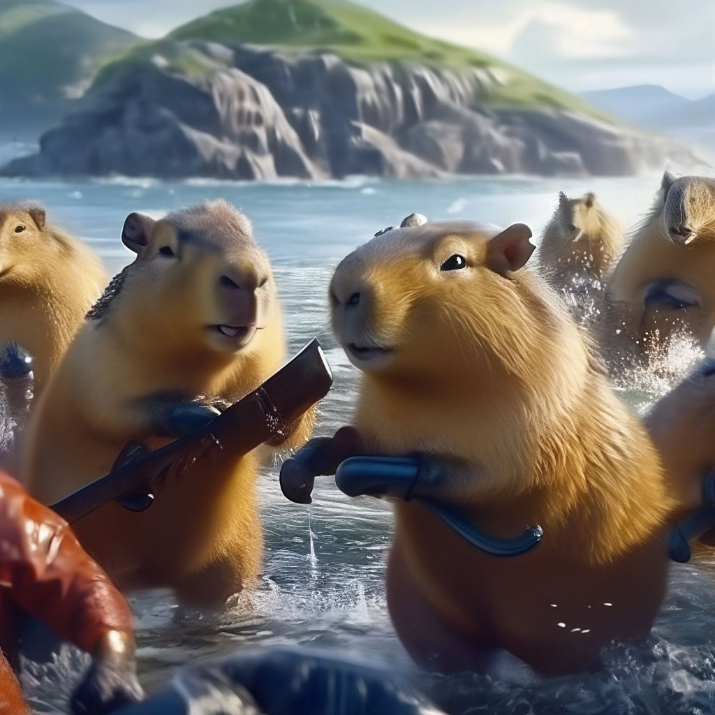 "Capybaras are fighting with the Japanese on the Kuril Islands ...