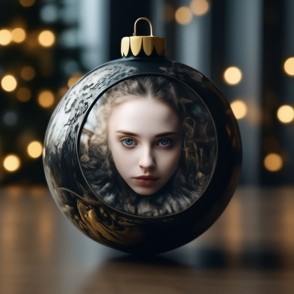 "The gloomy Christmas ball" — image created in Shedevrum
