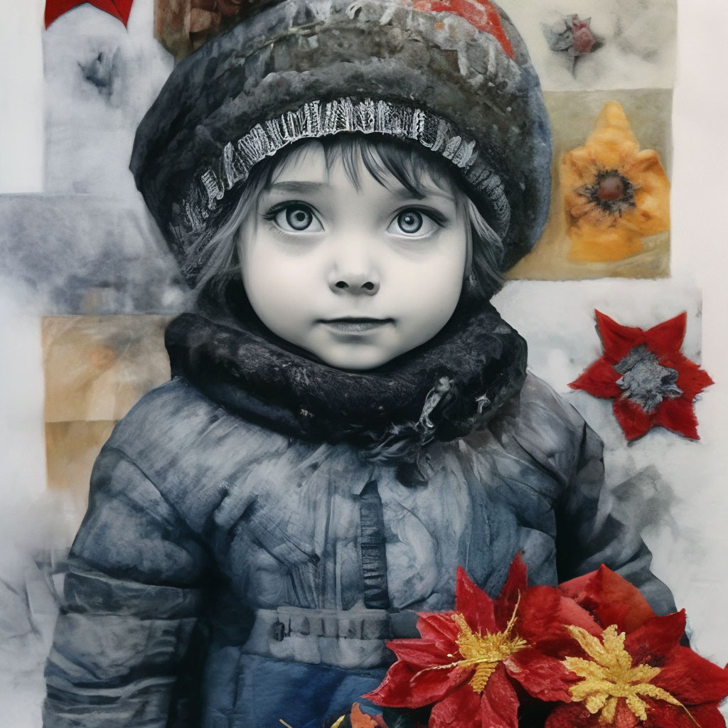 "©M🤍 atmospheric, voluminous watercolor, pencil drawing, white ...