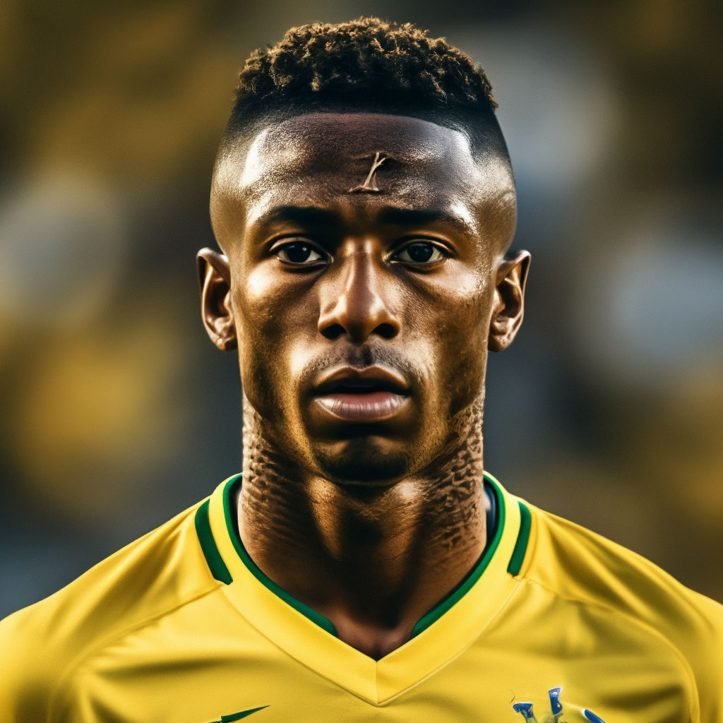 "Brazil's Best footballer Vinicus in 2019" — image created in Shedevrum