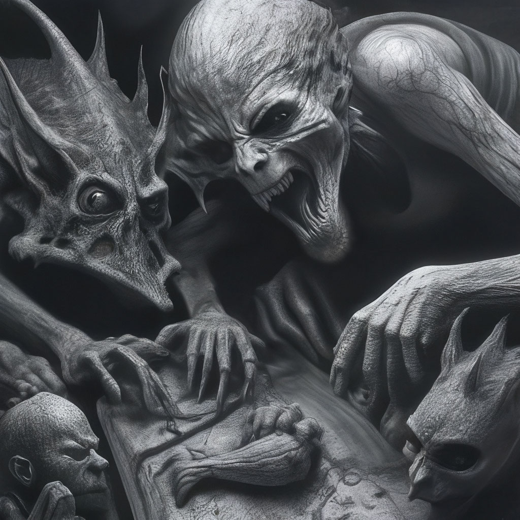 "Dark sketches from childhood nightmares and phobias... ----- The ...