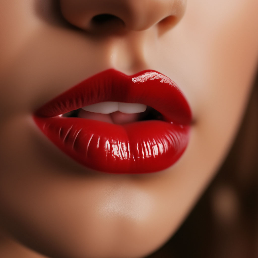 "Film frame woman blowing a kiss, beautiful full lips,super extreme ...