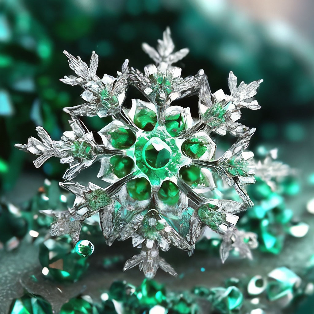 "Delicate, lace, unreal, fantastic snowflake, decorated with precious ...