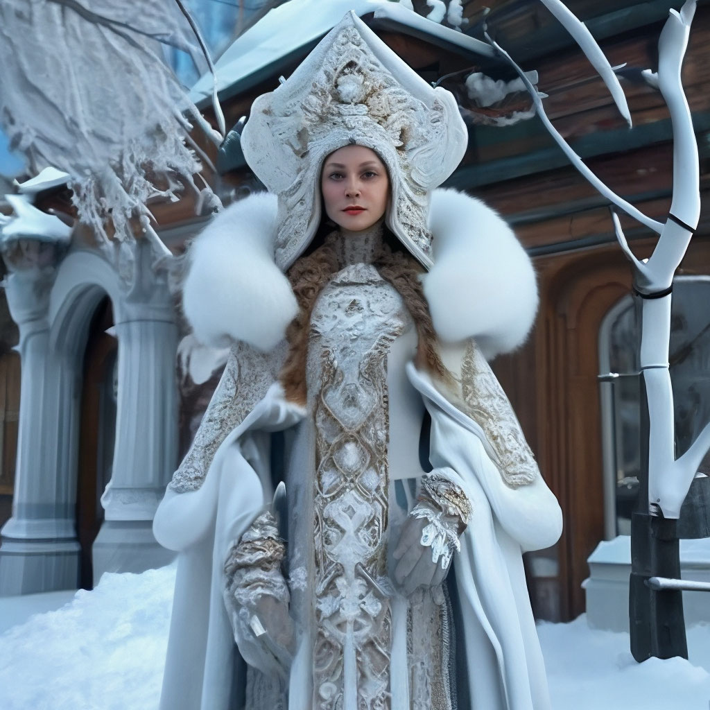 "Russian classics. Folklore. Snow maiden. Big. Full height ...