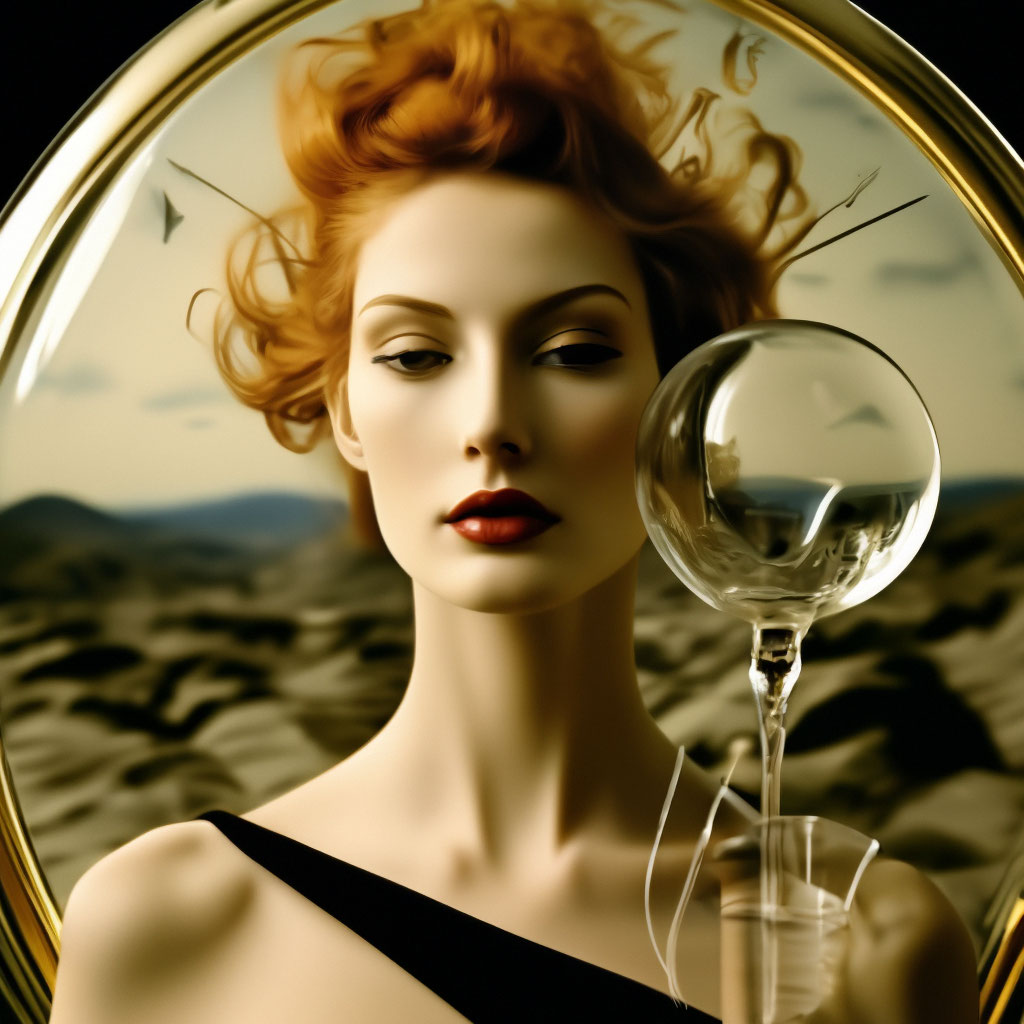 "Time and Glass ................DECADENCE.Grotesque.Rene Gruau's style ...