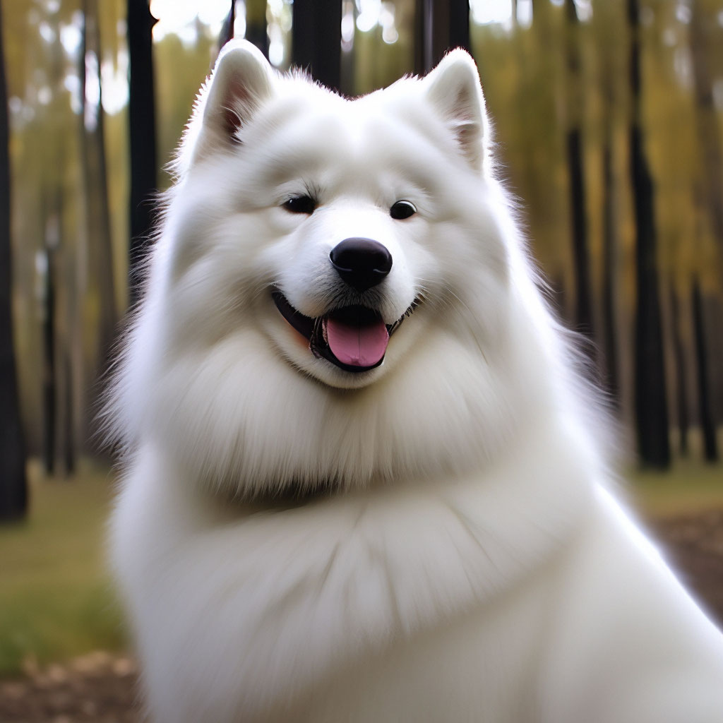 "Samoyed dog" — image created in Shedevrum