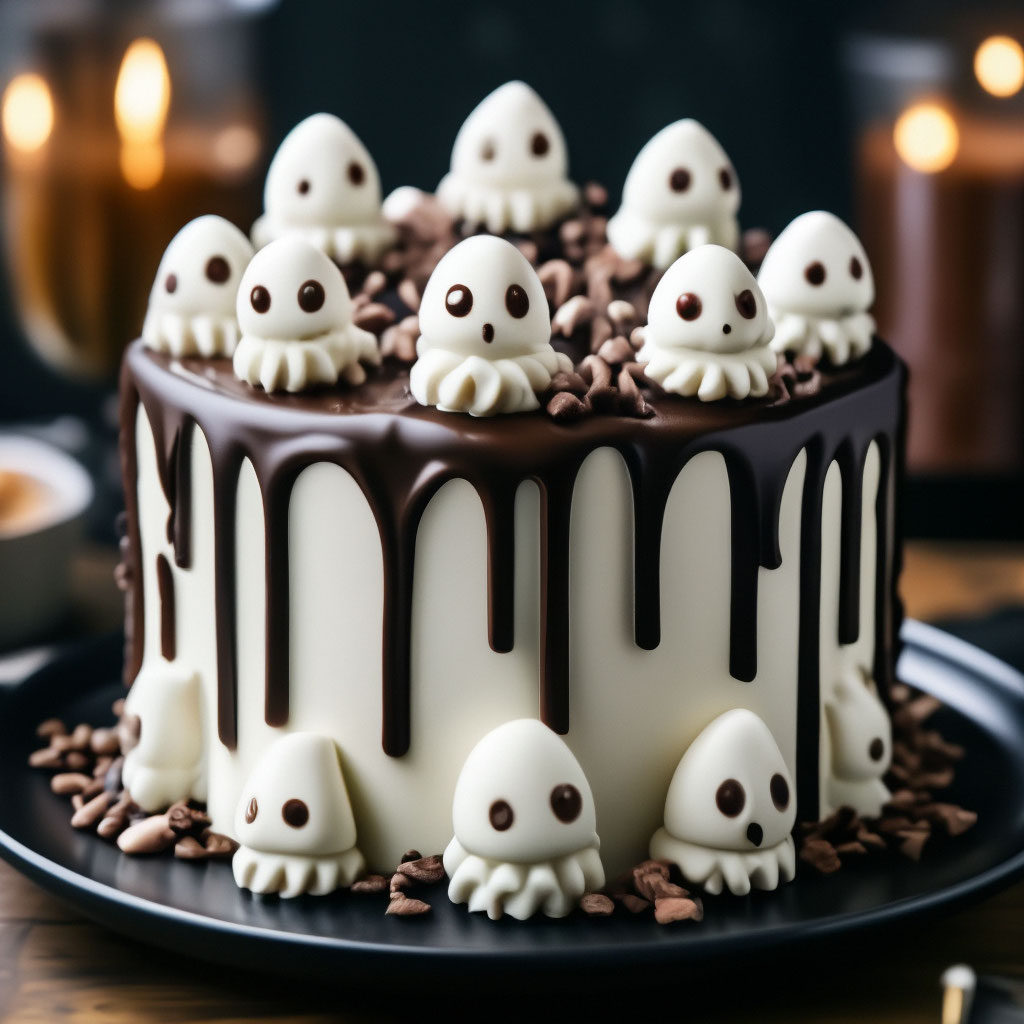 "A chocolate cake sitting on top of a black plate, inspired by Lucia ...