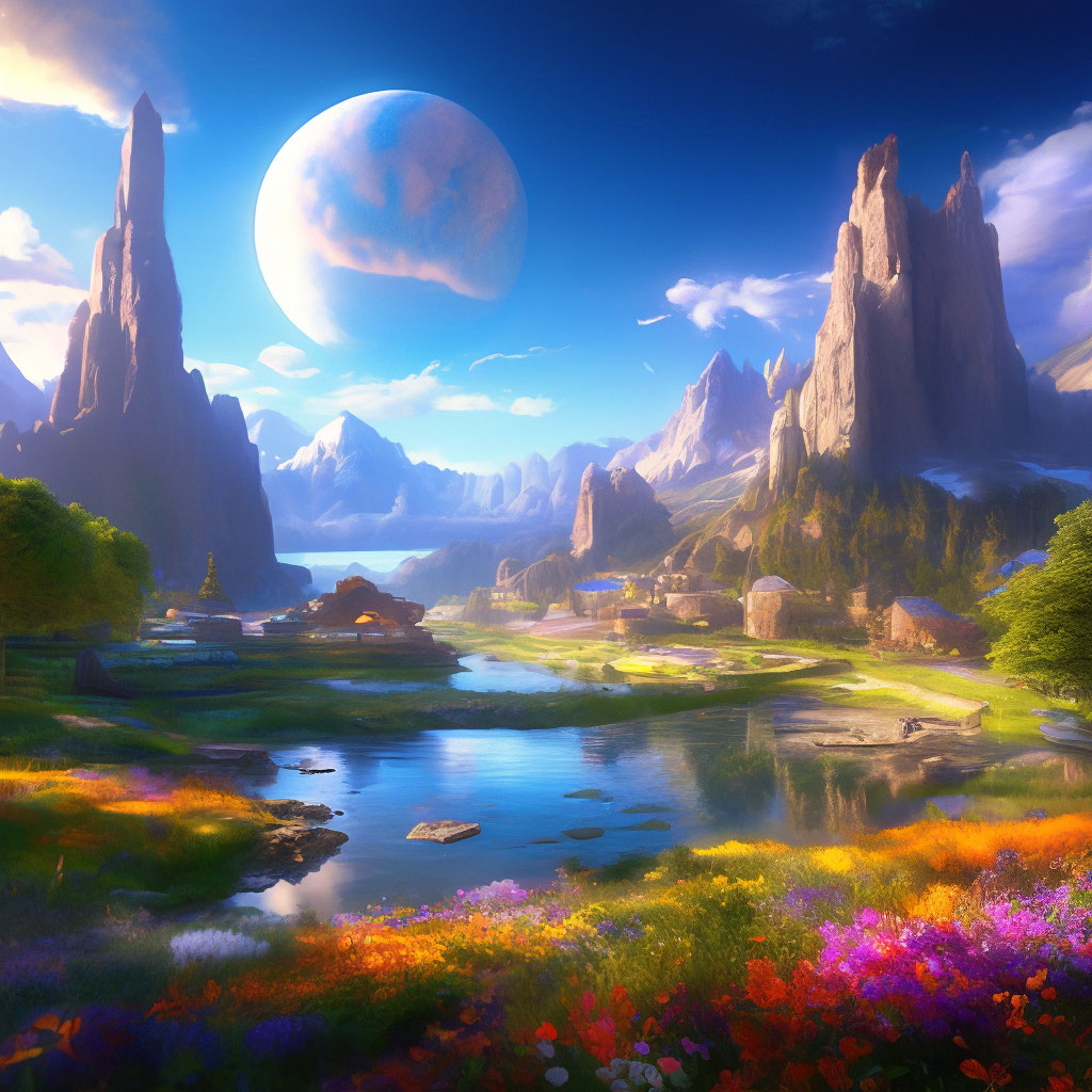 "Fantasy landscape. hyperrealistic,beautiful,lumen,professional photo ...
