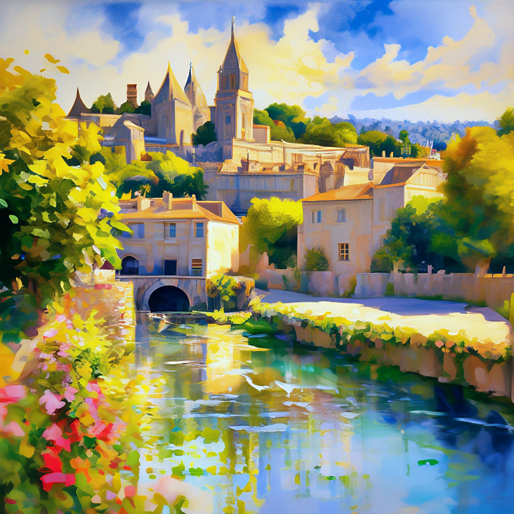 "My France!.. Provence, Avignon, beautiful multidimensional landscape ...